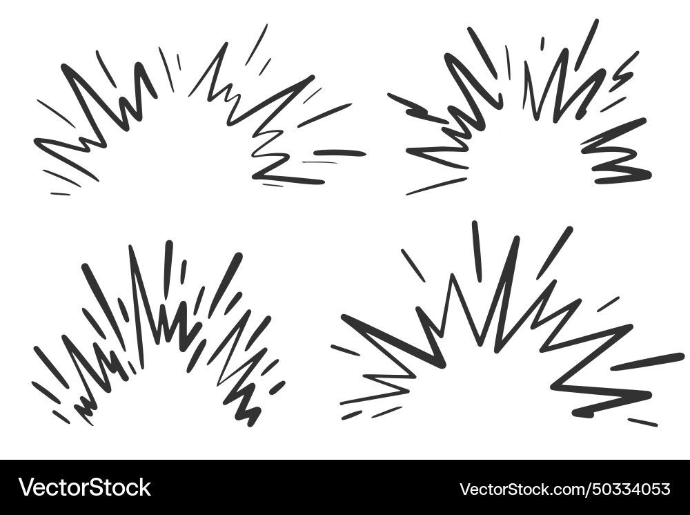 Cartoon Explosion Effect Royalty Free Vector Image