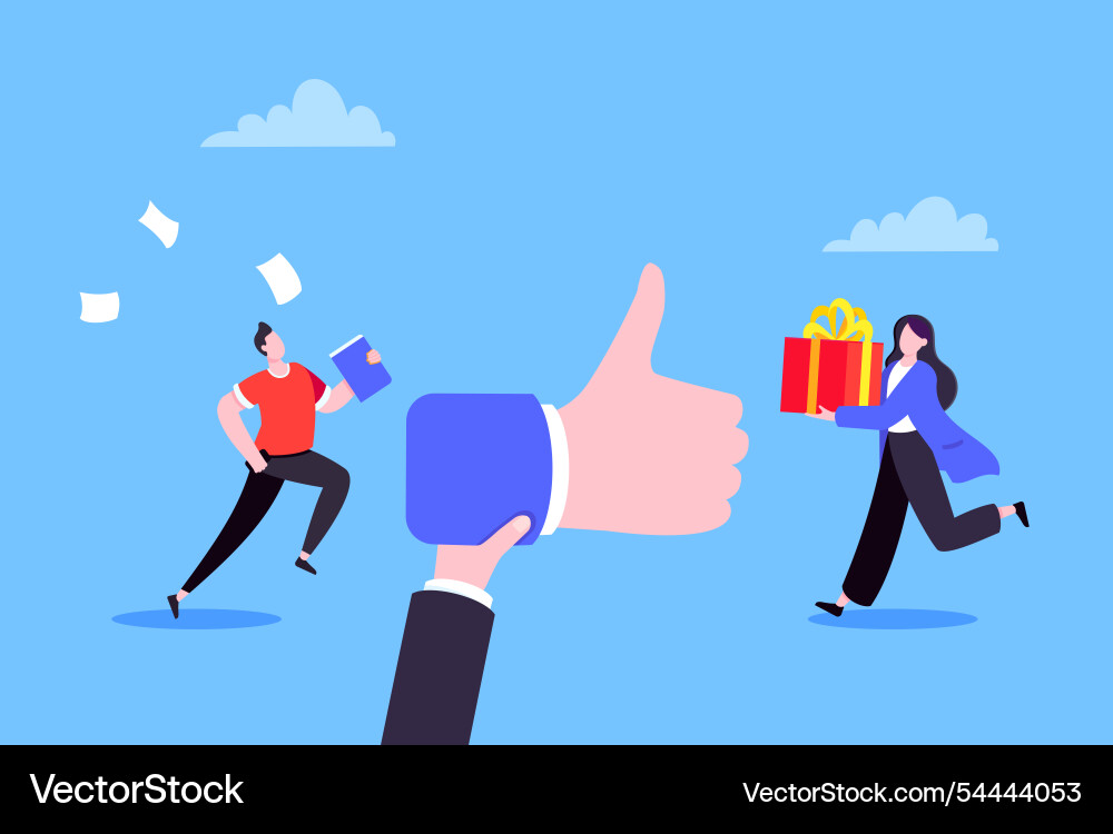 Customer feedback employee or client satisfaction Vector Image