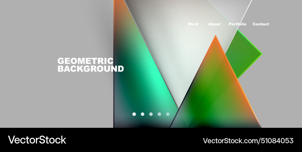 Geometric pattern with triangles and squares Vector Image