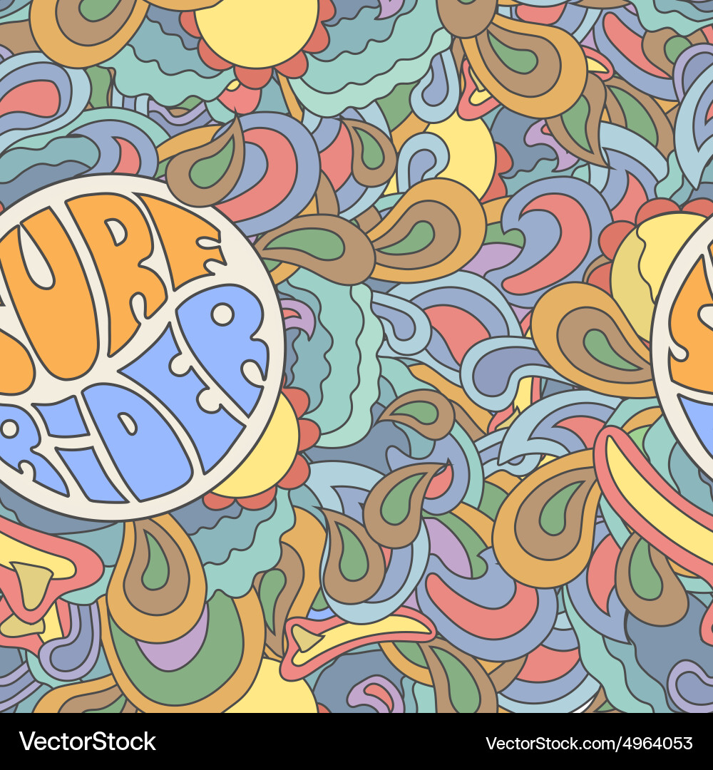 Retro Summer Surf Pattern Royalty Free Vector Image