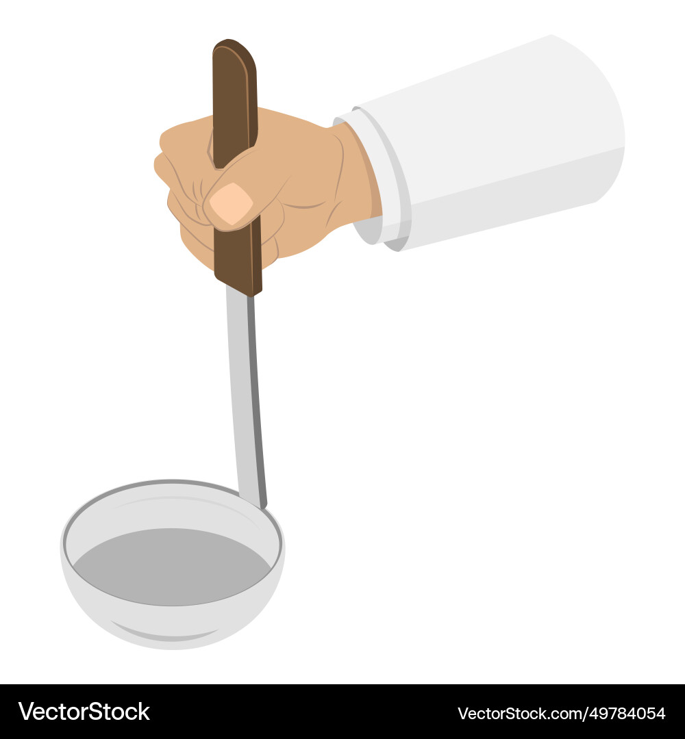 3d isometric flat set of hands holding Royalty Free Vector