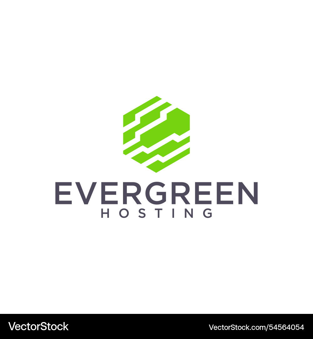 Abstract hexagon logo Royalty Free Vector Image