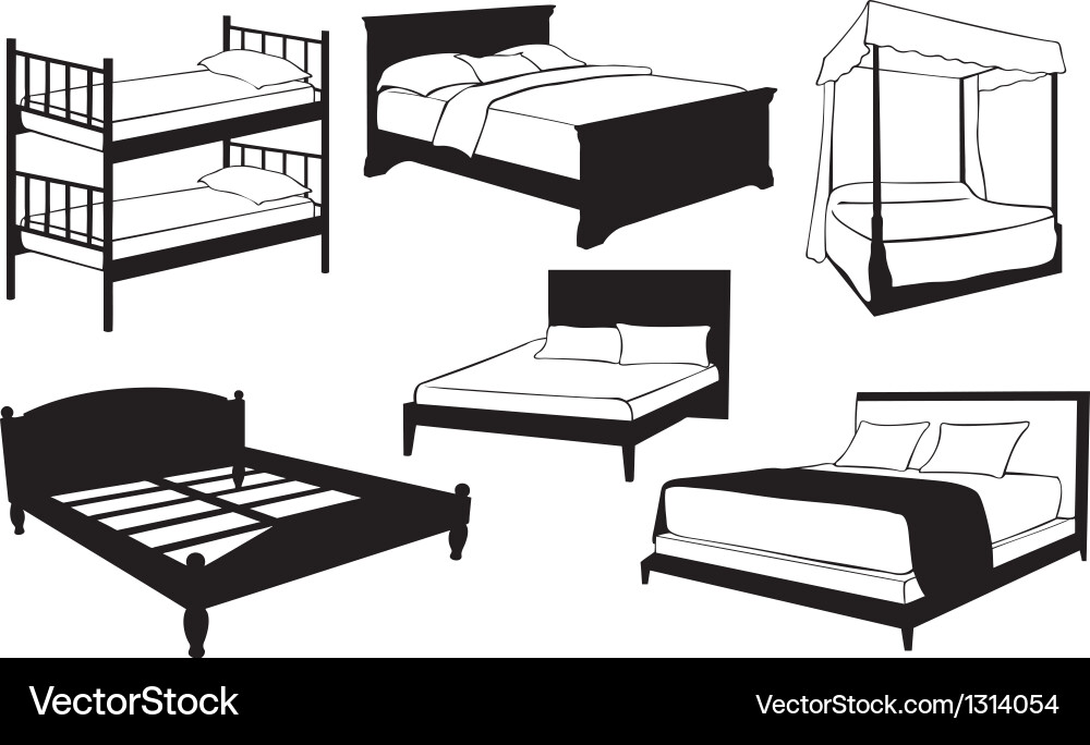 Beds Royalty Free Vector Image - VectorStock