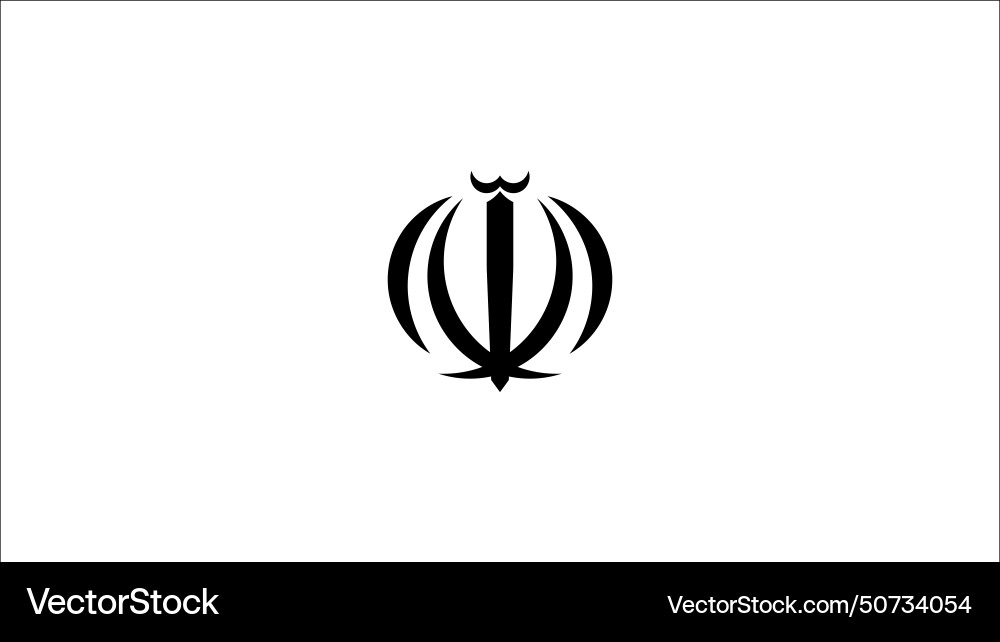Flag of iran Royalty Free Vector Image - VectorStock