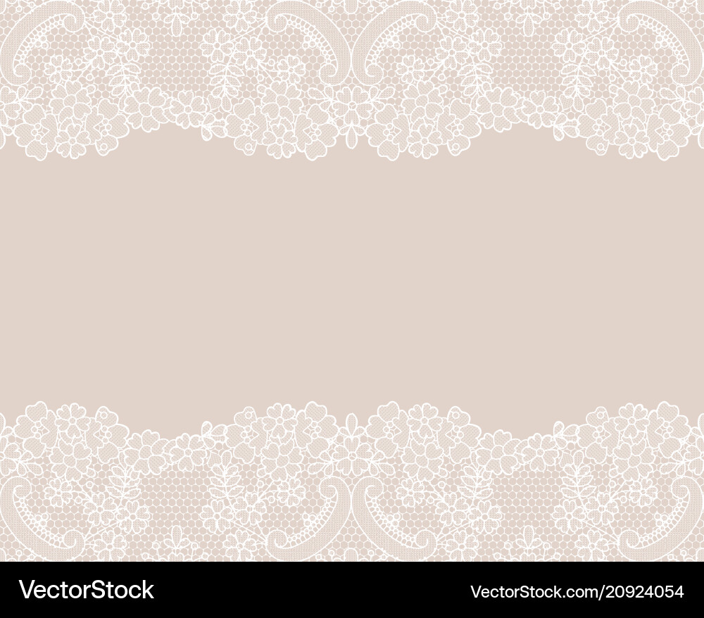 Seamless white lace Royalty Free Vector Image - VectorStock
