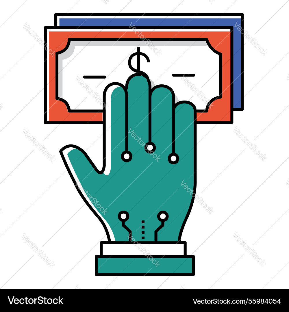 Secure online ai payment symbol icon design Vector Image