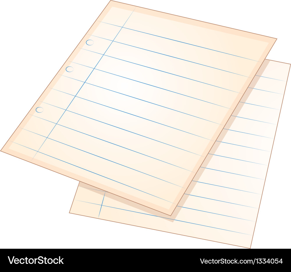 Sheets of empty papers Royalty Free Vector Image