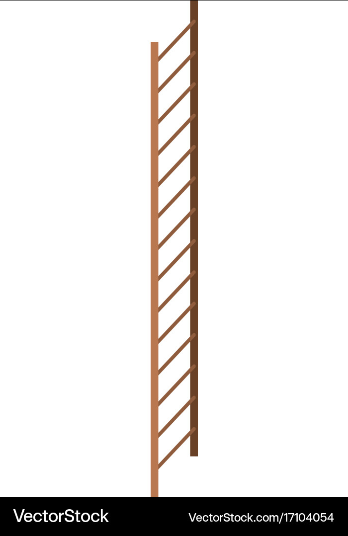 Stair in vertical position and white background Vector Image