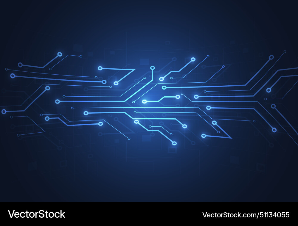 Big data technology background digital flow Vector Image