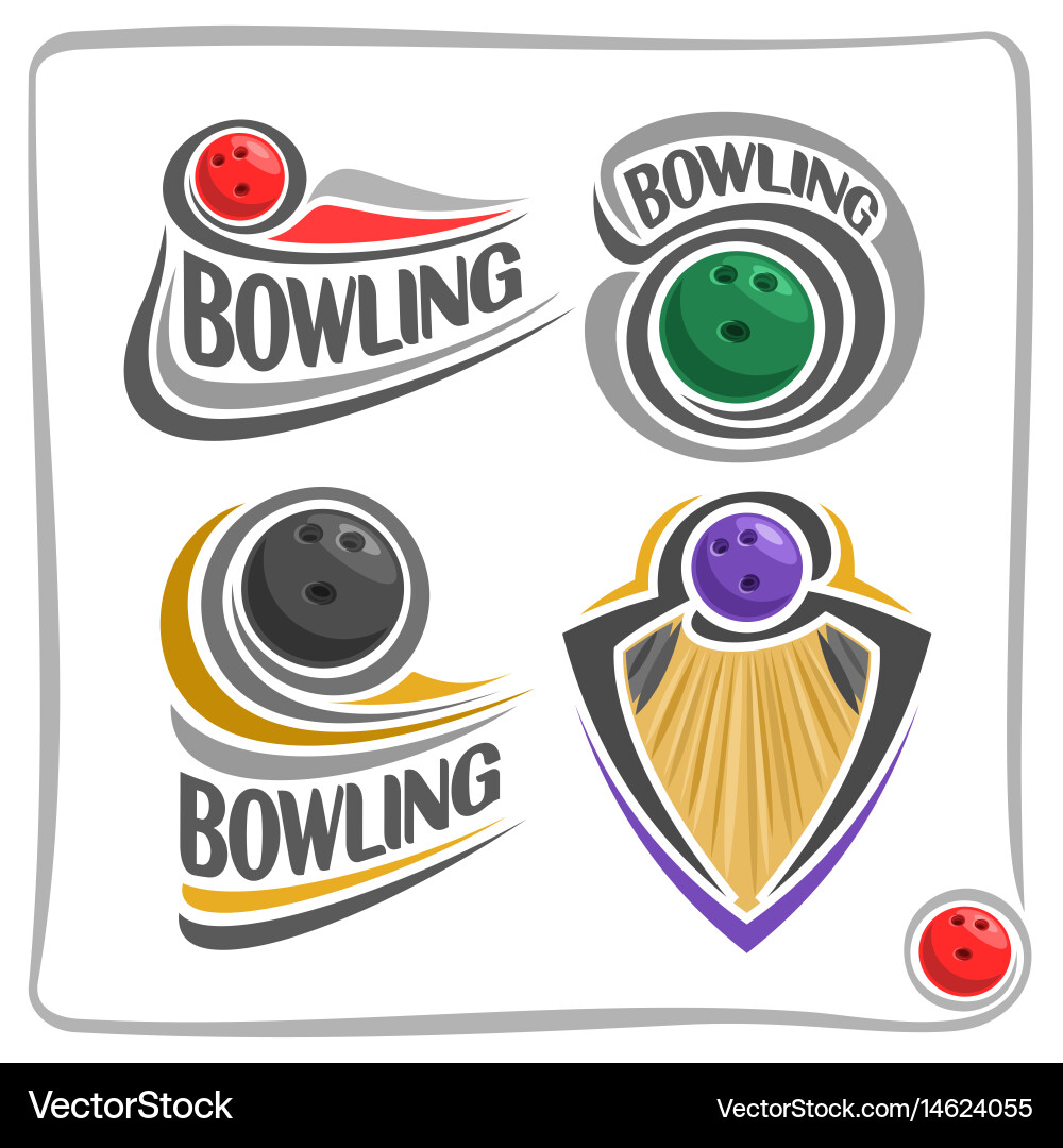 Bowling Ball Logo - Abstract Lane Royalty Free Vector Image