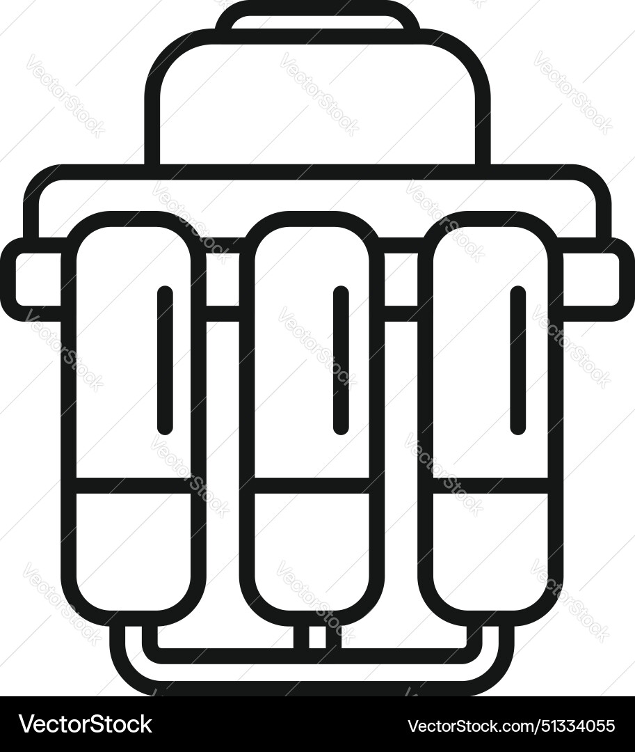 Line art camera lens icon Royalty Free Vector Image