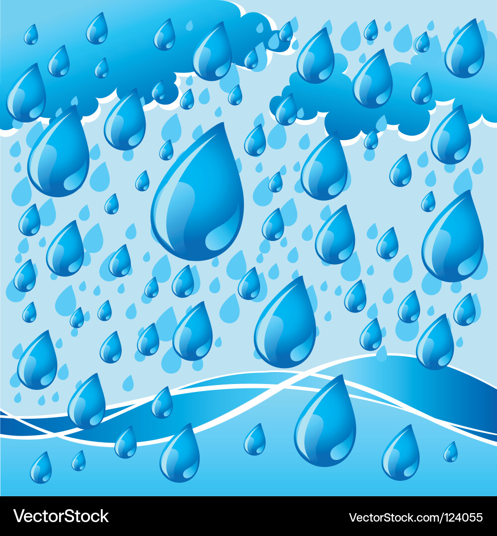 Rain Royalty Free Vector Image - VectorStock