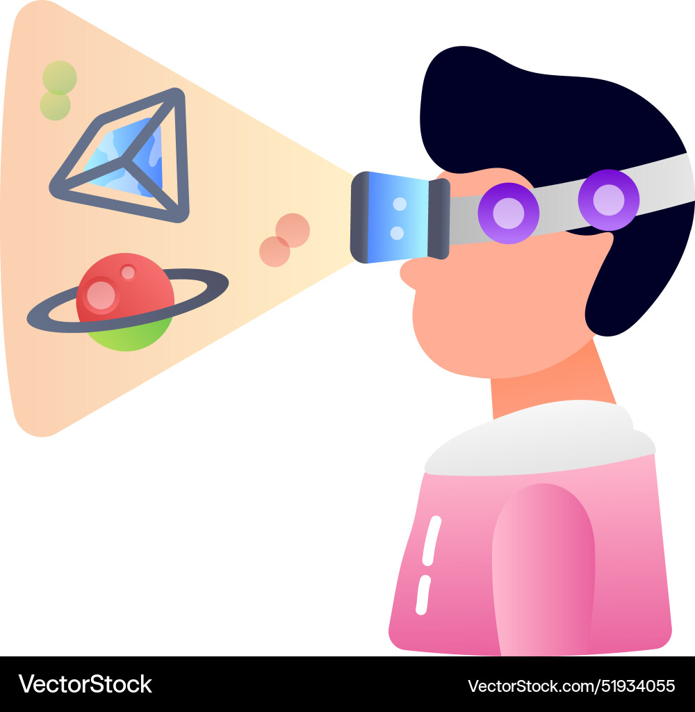 Space experience Royalty Free Vector Image - VectorStock