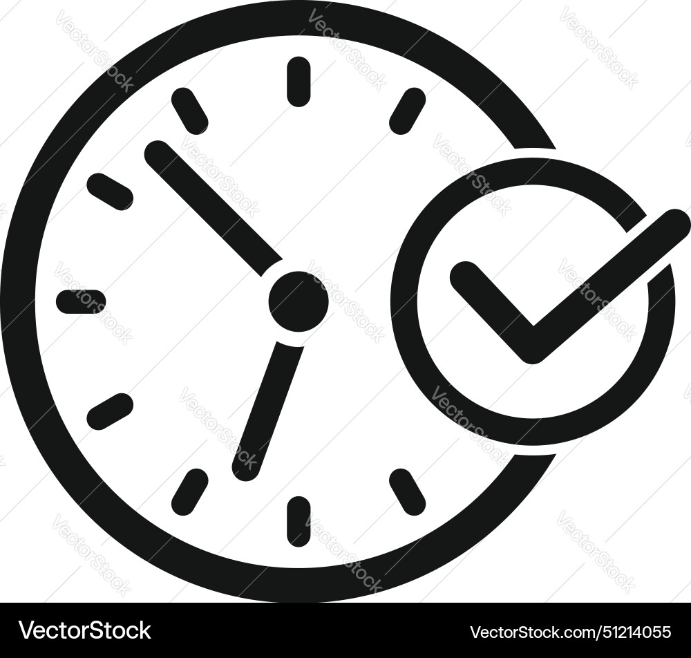 Timeframe duration plan icon simple agenda Vector Image