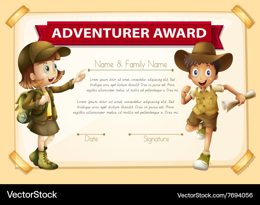Kids Achievement Award Certificates Royalty Free Vector