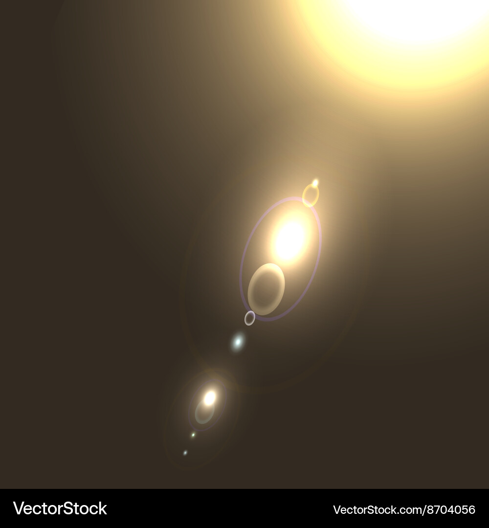 Sun beam Royalty Free Vector Image - VectorStock