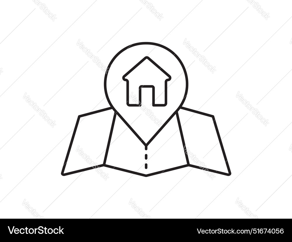 Within a flat-style depiction location marker Vector Image