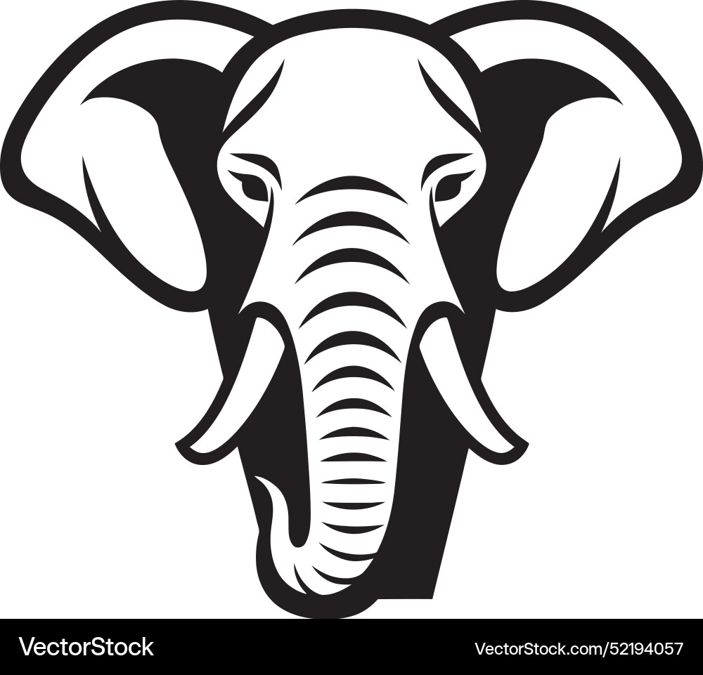 African elephants in crisis protecting Royalty Free Vector