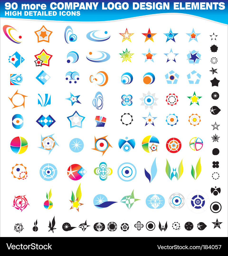 Company logos design Royalty Free Vector Image