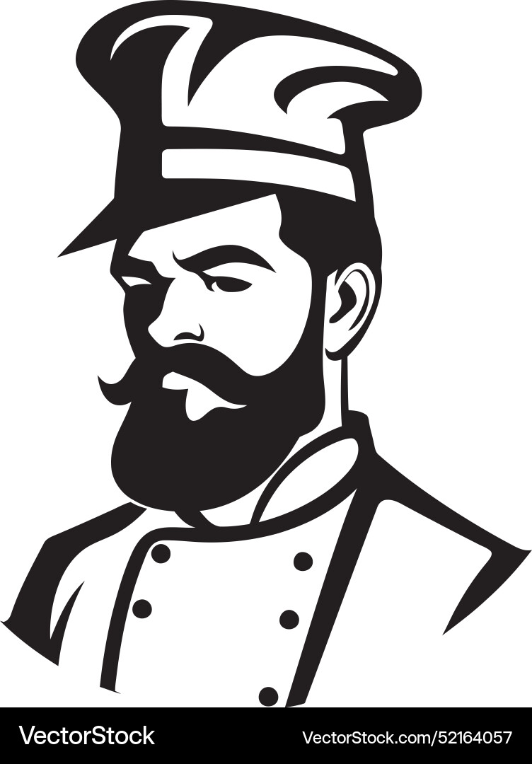 Essence of culinary expertise fine dining chef Vector Image