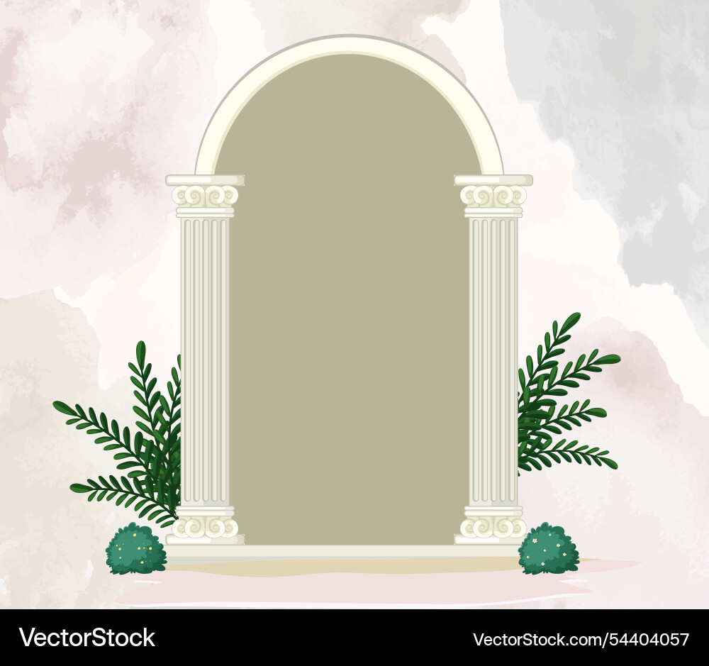 Mughal Arch Gate - Traditional Pattern Royalty Free Vector