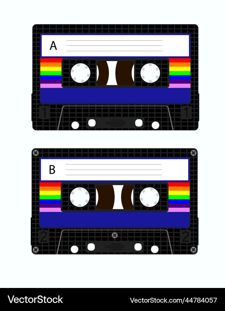Retro Cassette Tape Royalty Free Vector Image - VectorStock
