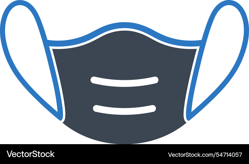 Simple medical mask icon Royalty Free Vector Image