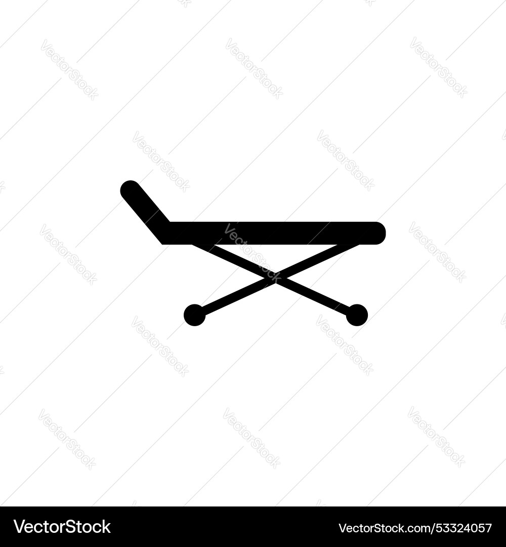 Stretcher icon isolated on white background Vector Image