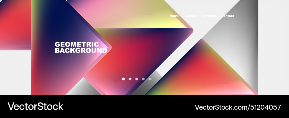 Violet triangles in symmetrical pattern on white Vector Image