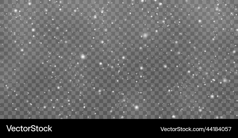 Winter snow on transparent background Royalty Free Vector