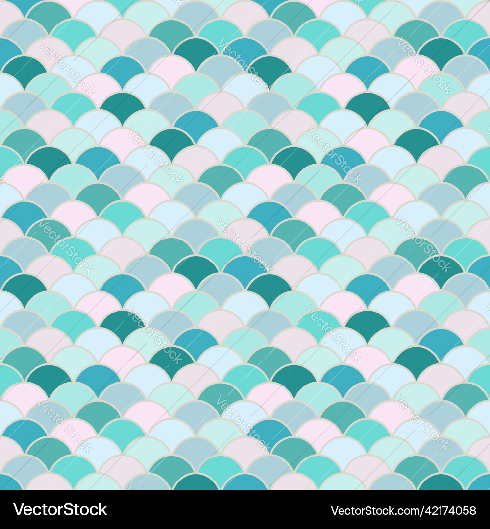 Elegant Fish Scale Pattern Royalty Free Vector Image