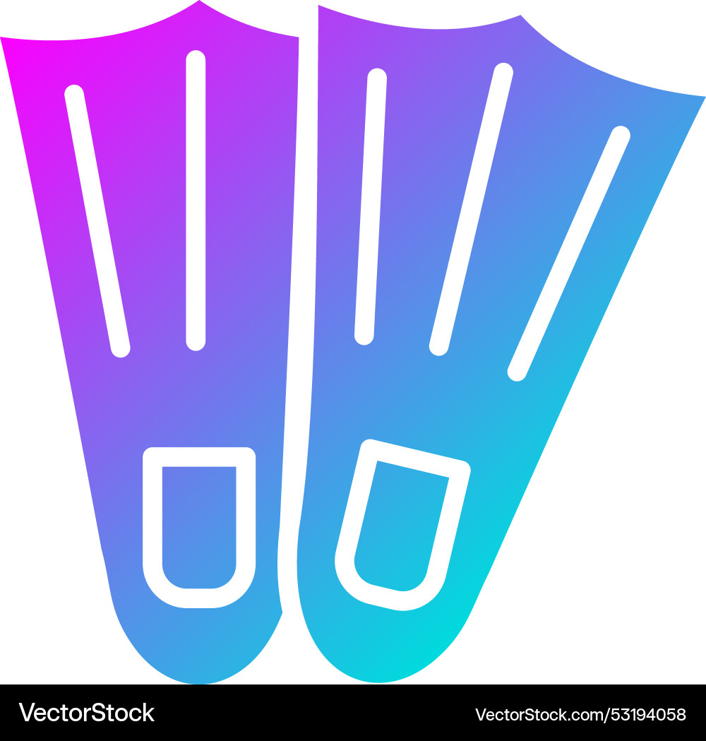 Fins icon design Royalty Free Vector Image - VectorStock