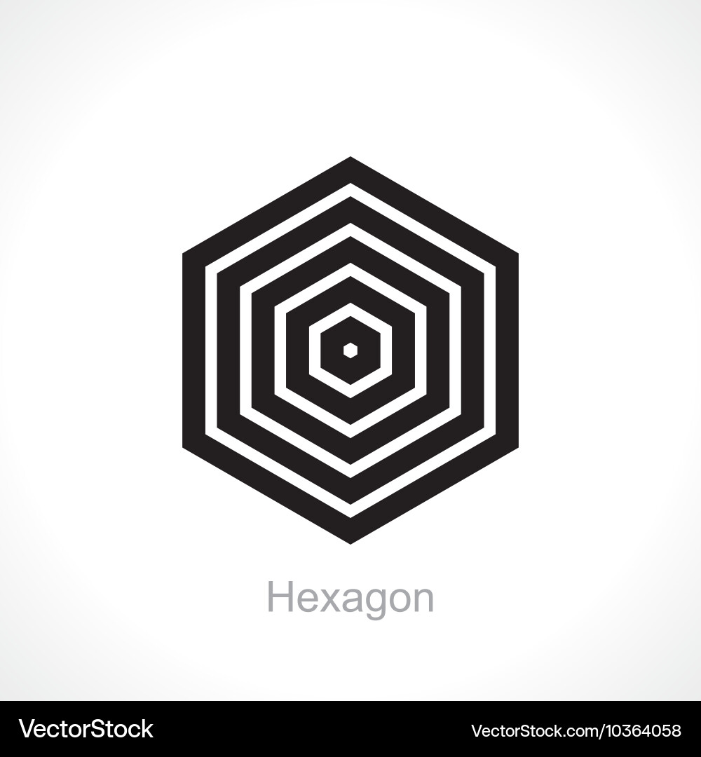 Hexagon Royalty Free Vector Image - VectorStock