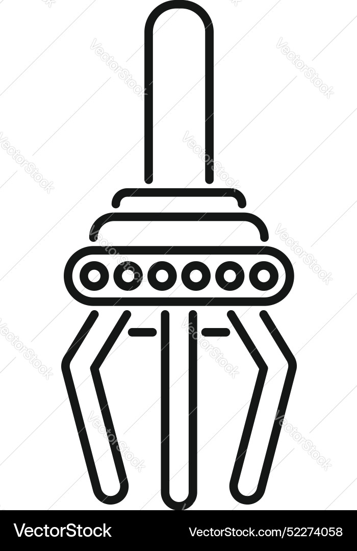 Industrial robotic arm manipulator picking up Vector Image