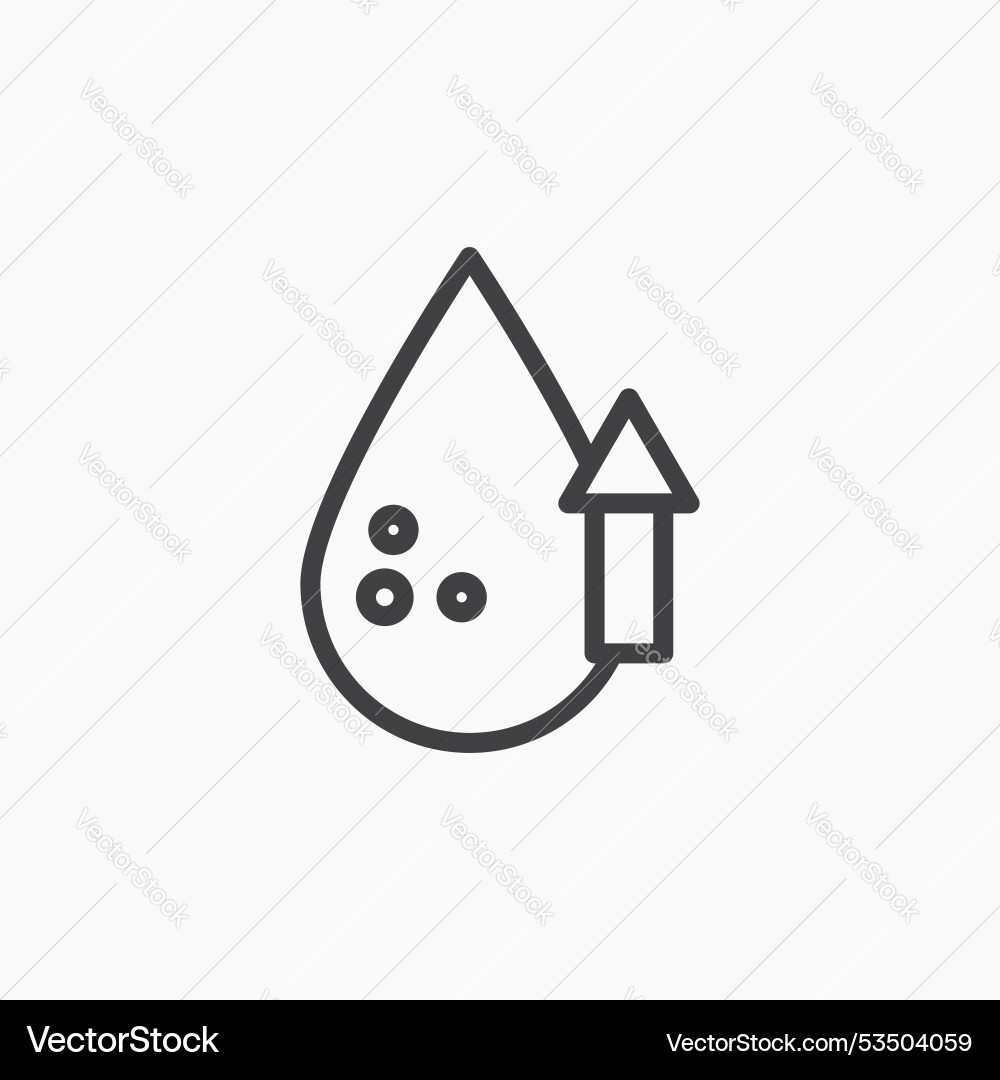 High cholesterolline in thin line black color Vector Image