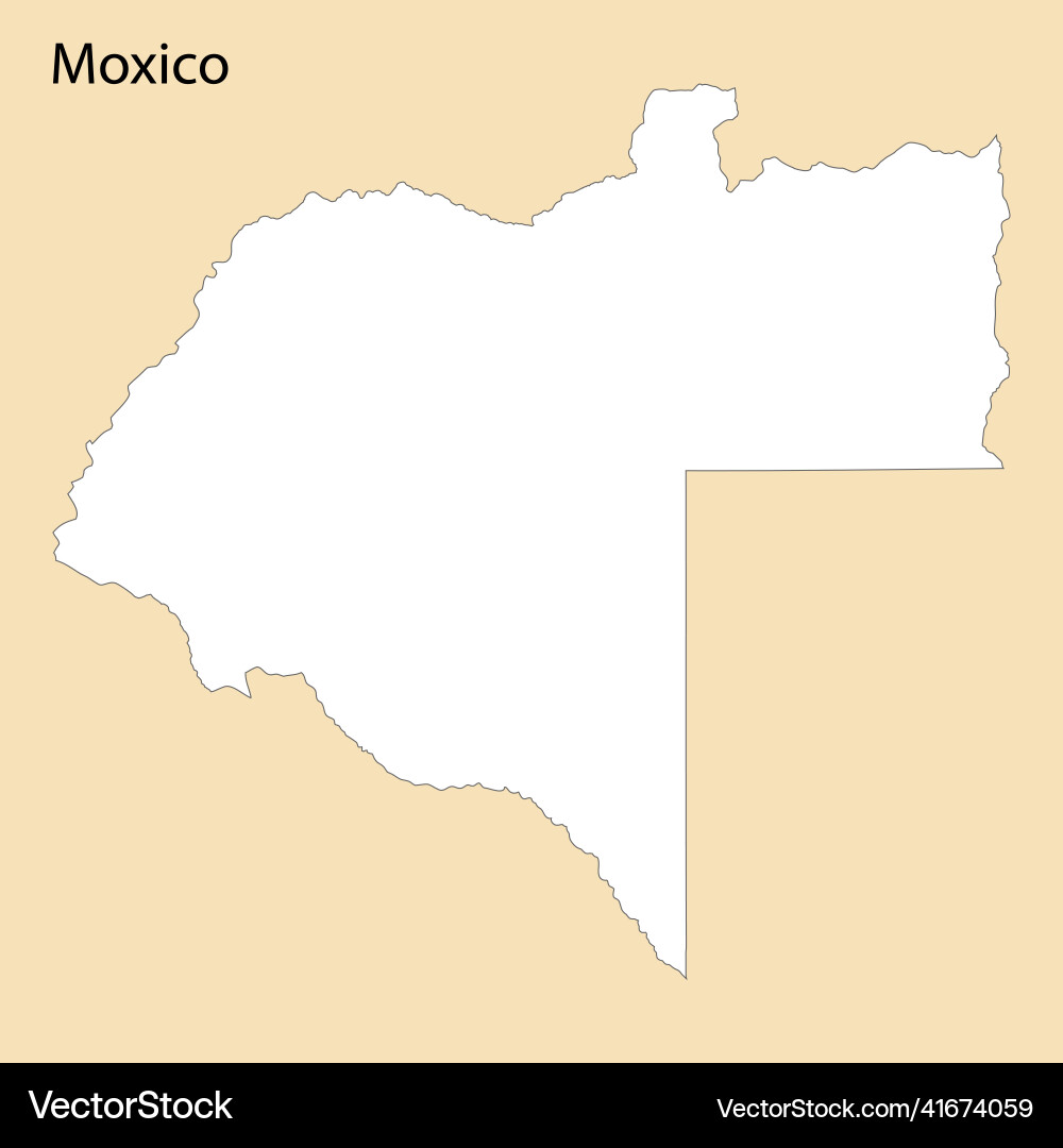Mexico Map - Detailed Outline Royalty Free Vector Image