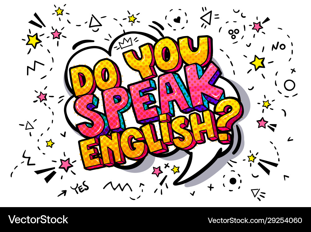 English Language Learning Royalty Free Vector Image