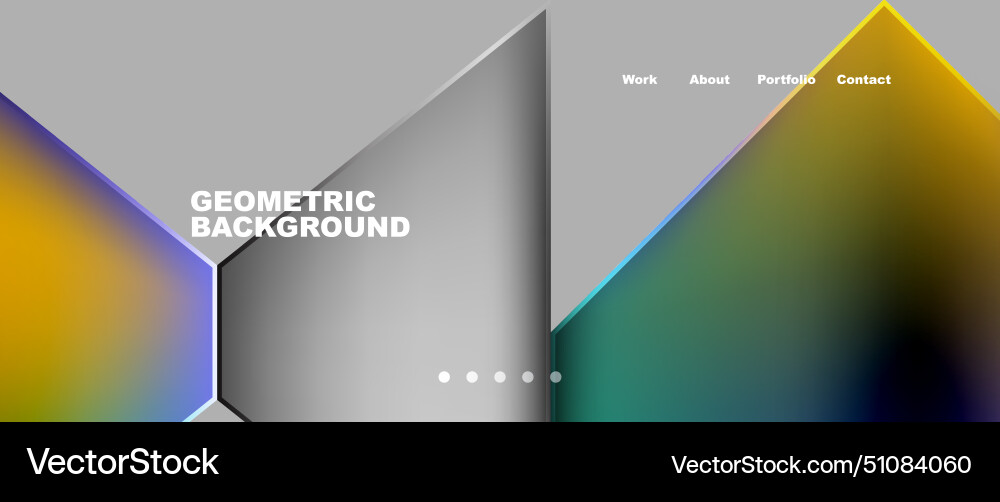 Geometric background with gradient colors Vector Image
