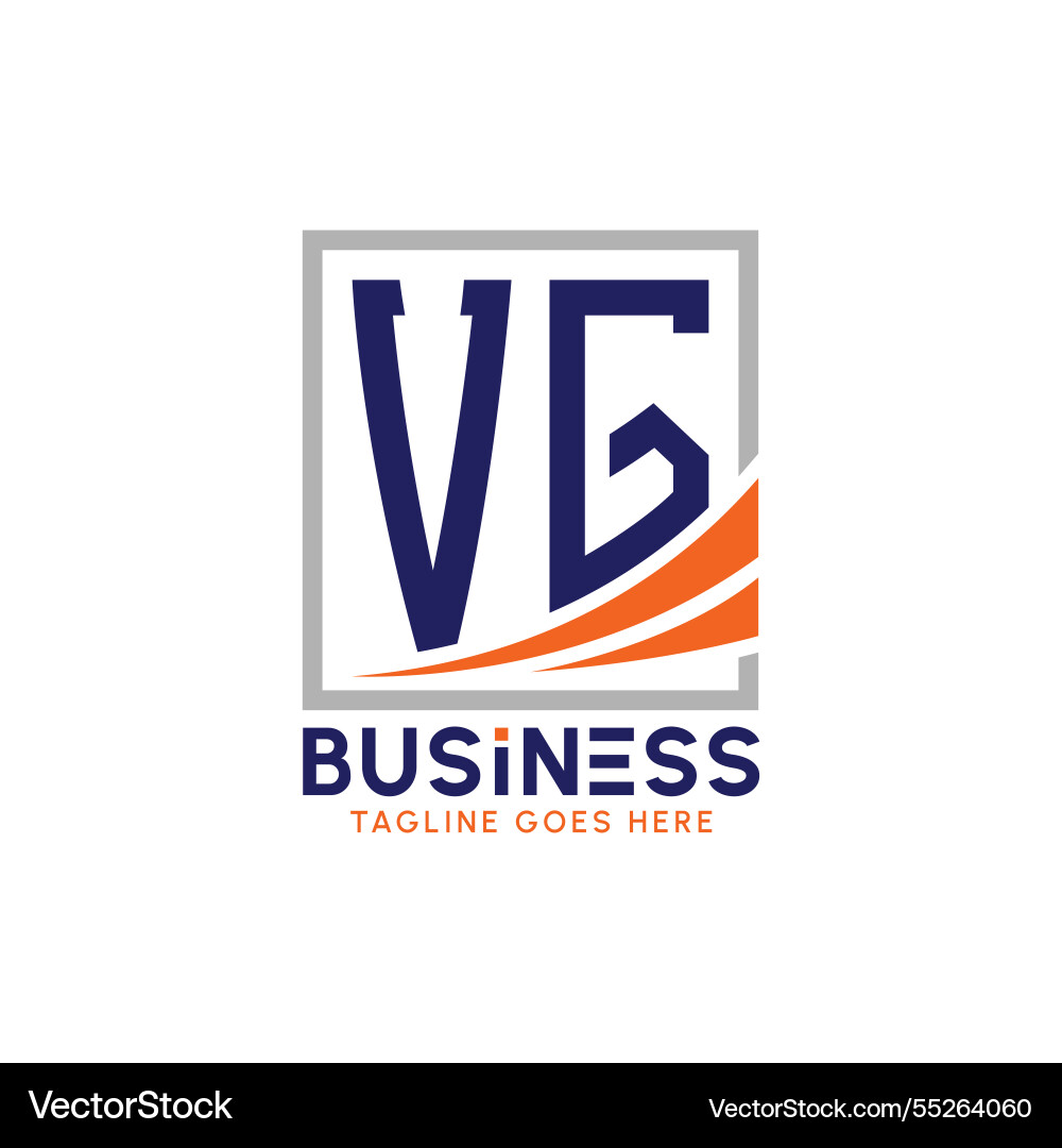 Letter vg business logo modern Royalty Free Vector Image