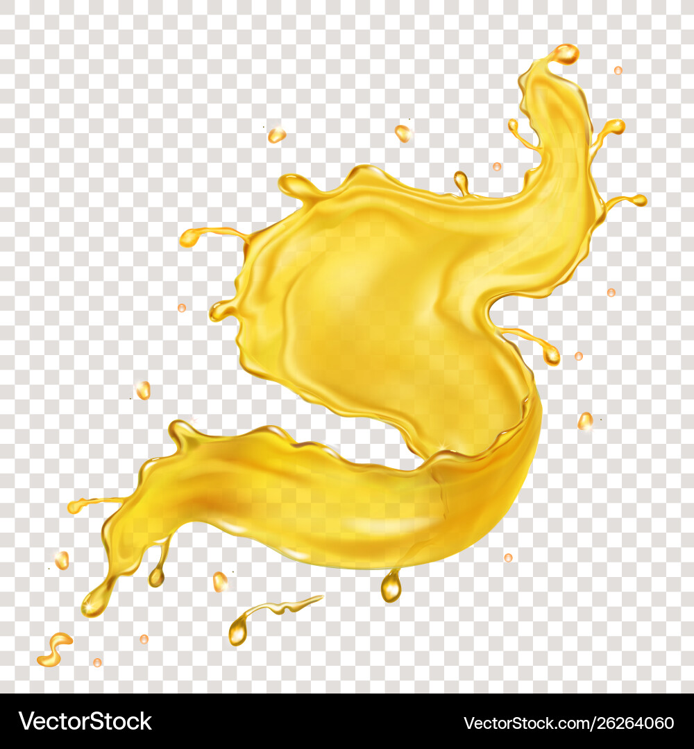 Tropical Fruit Juice Splash Royalty Free Vector Image