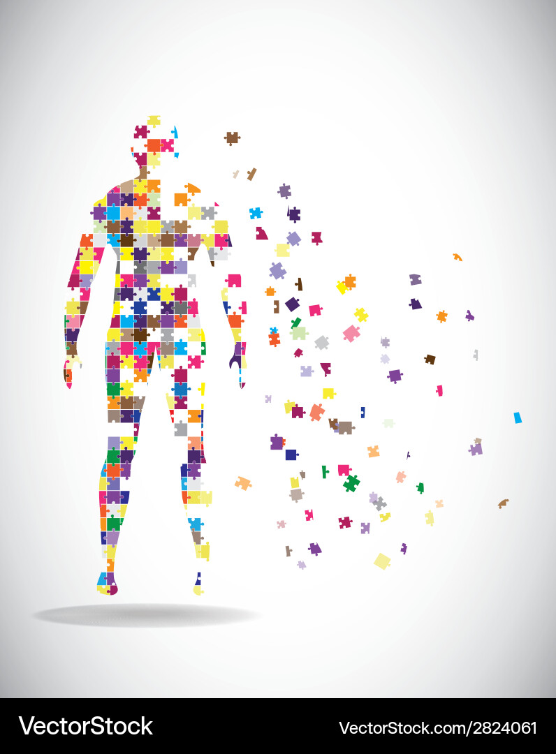 Abstract male body Royalty Free Vector Image - VectorStock