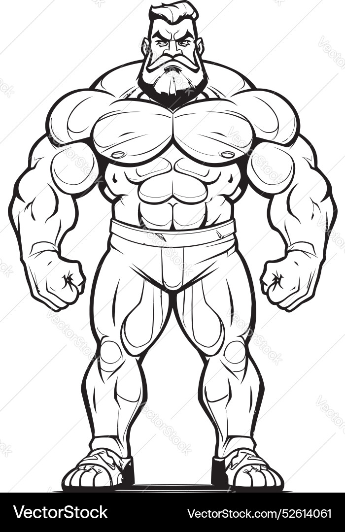 Back beast a caricature for the masters – Royalty-Free Vector | VectorStock