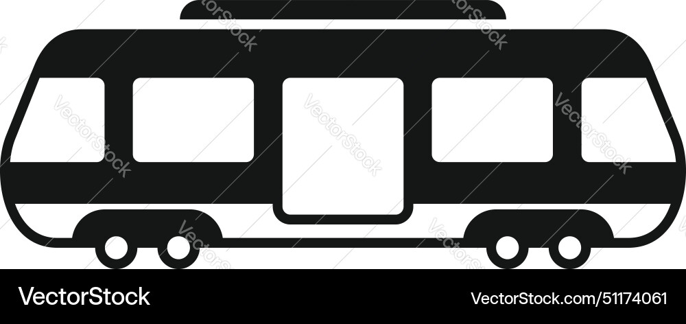 Express train platform icon simple move Royalty Free Vector