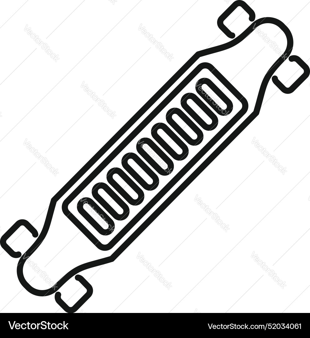 Longboard top view showing its wheels and deck Vector Image