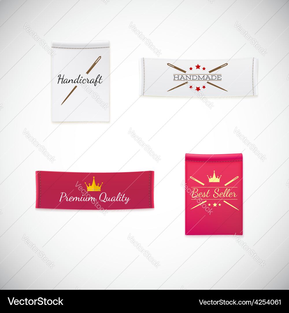 Realistic clothing label Royalty Free Vector Image