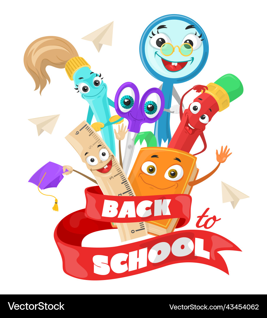 Back to school september sale creative Royalty Free Vector
