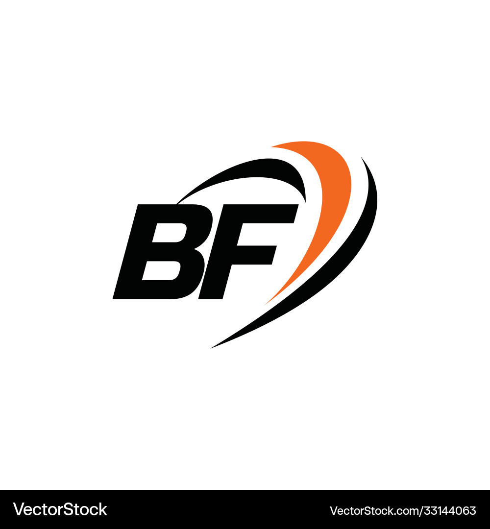 Bf monogram logo Royalty Free Vector Image - VectorStock