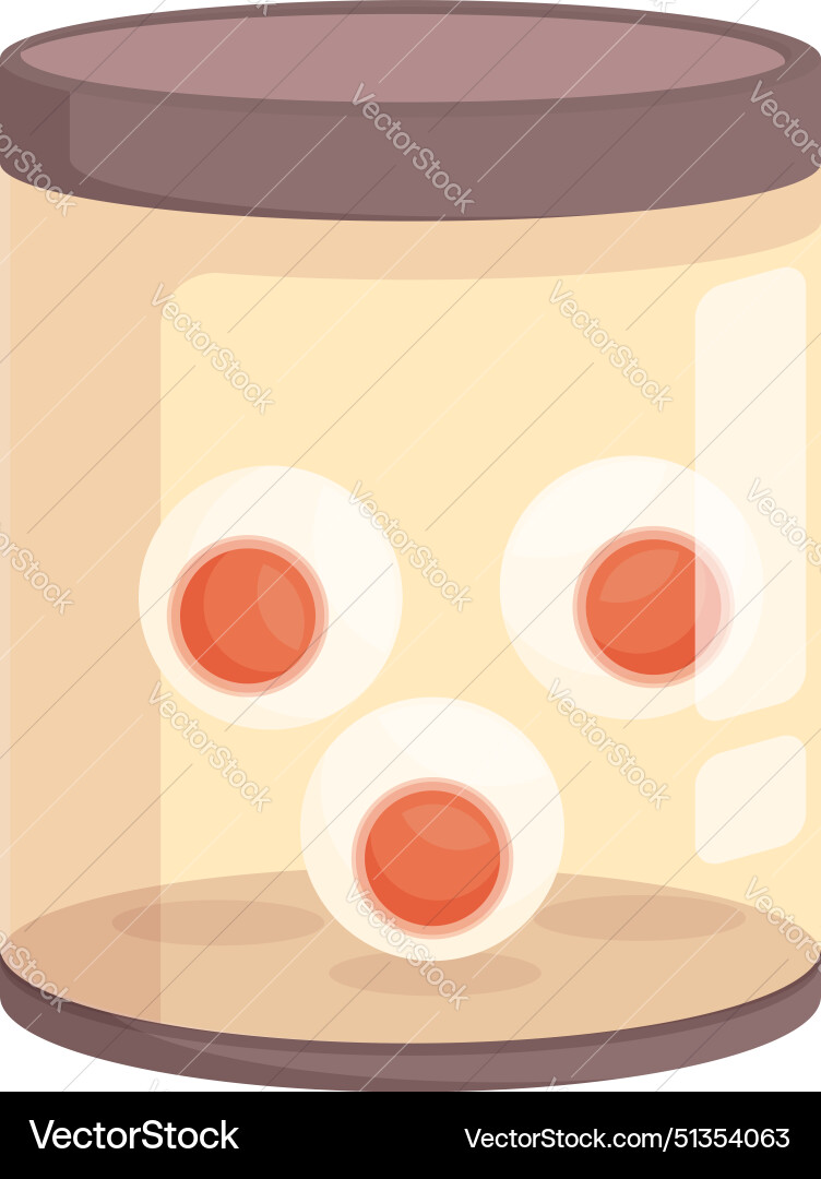 Cartoon eyeballs in a jar Royalty Free Vector Image