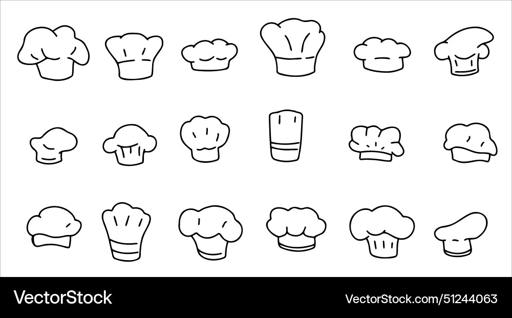 Chef hat Royalty Free Vector Image - VectorStock
