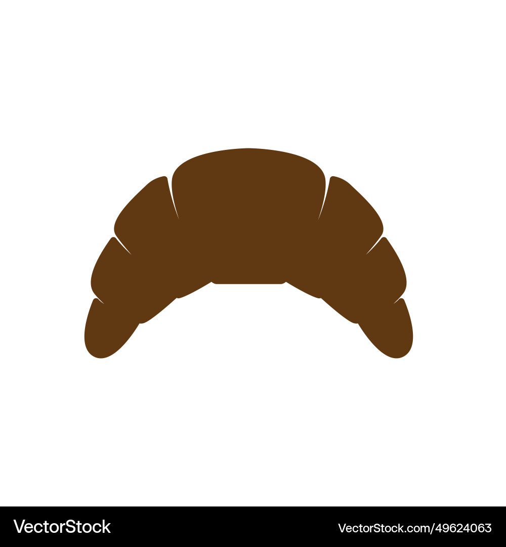 Croissant logo design image Royalty Free Vector Image